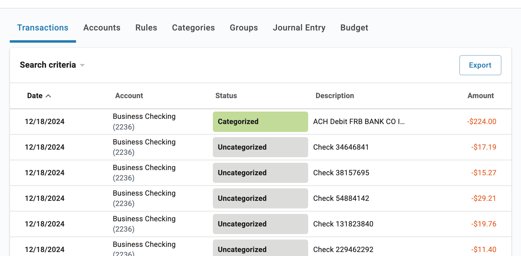 How to view transaction History