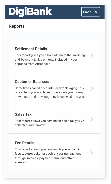 Payment Reports for Essentials Plan users