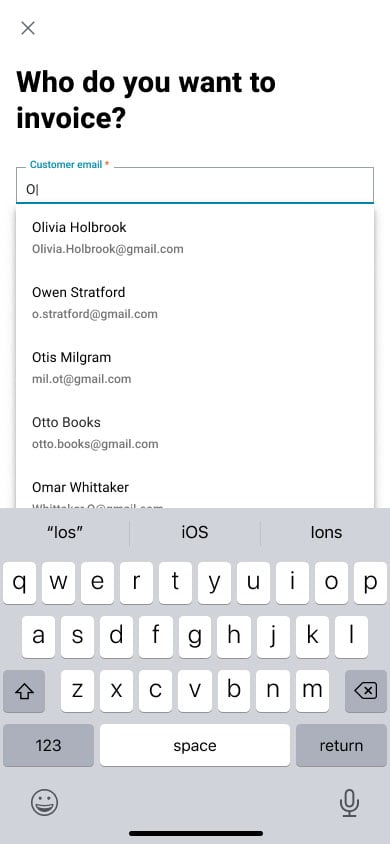 Simplified Invoicing for Mobile users