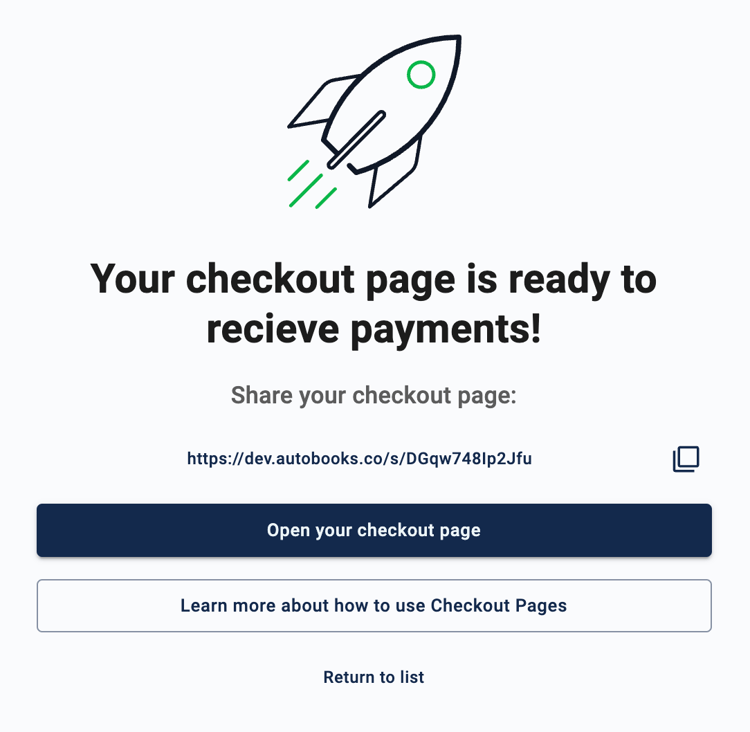 Create a Checkout page