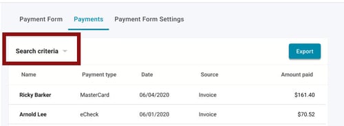 View payments collected through my Autobooks Payment Link