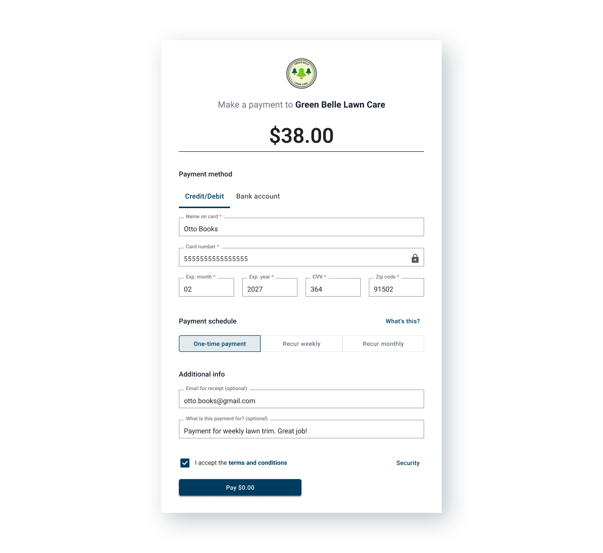 Accept recurring payments or donations through Payment Link