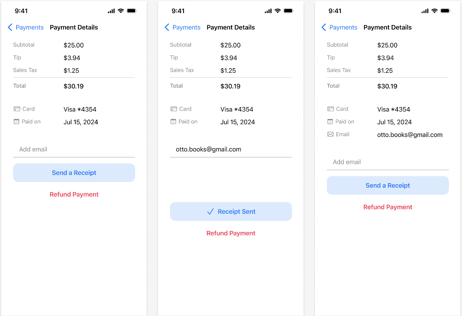 How to send a receipt after a payment is completed using Tap to Pay on ...