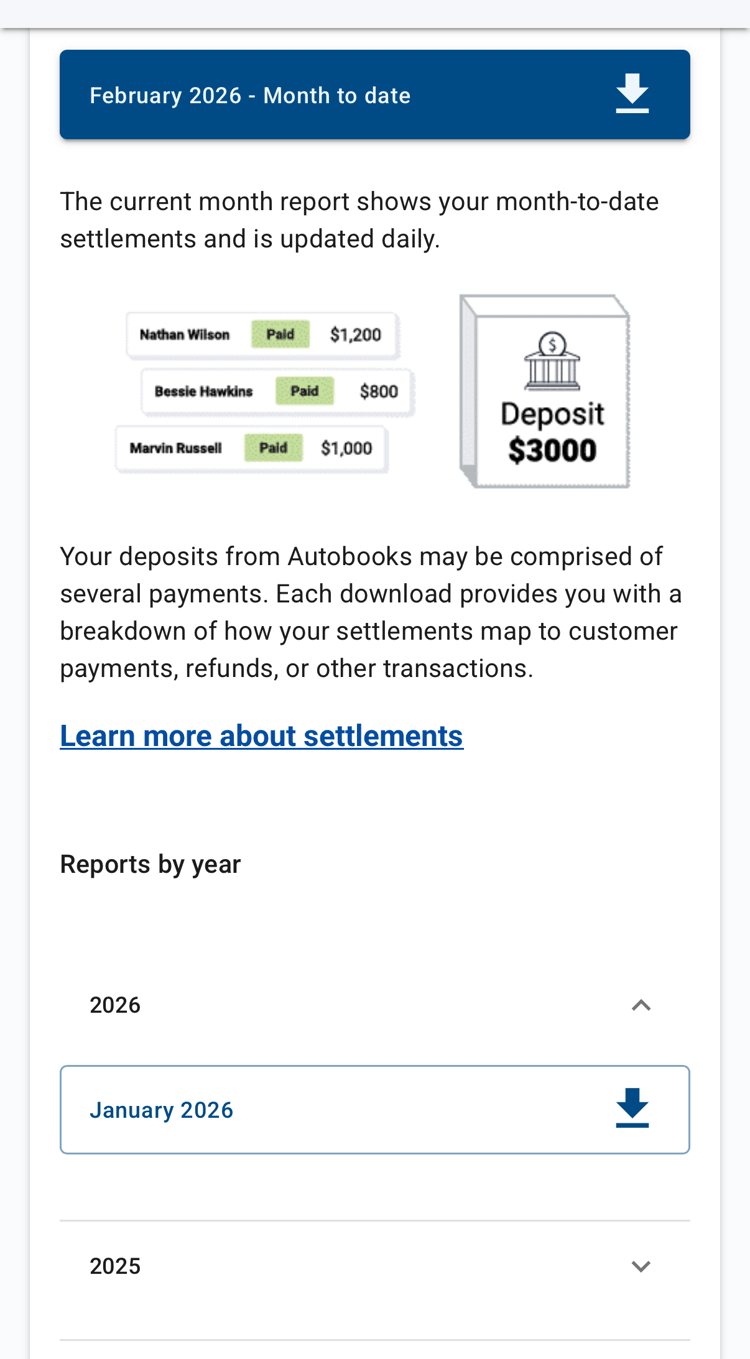 Understanding Your Settlement Details Report