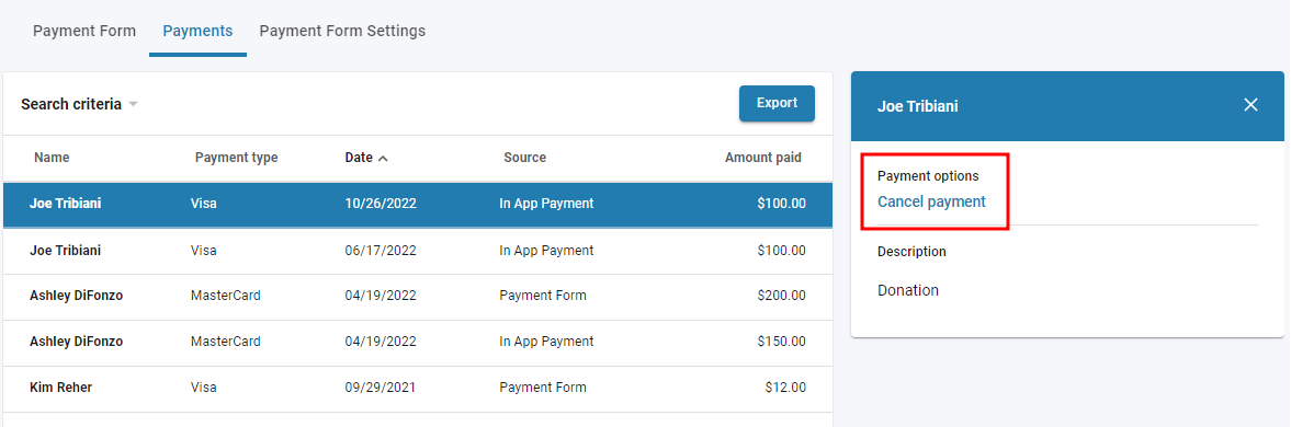 How to refund a payment received through your payment link