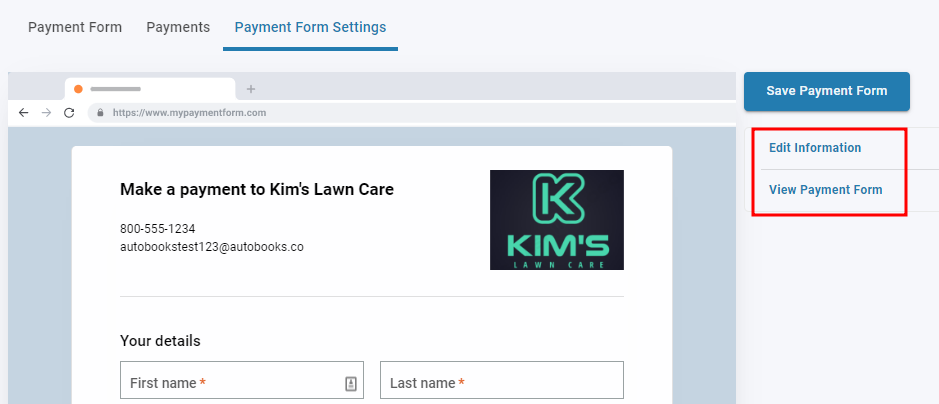 Customize your payment form